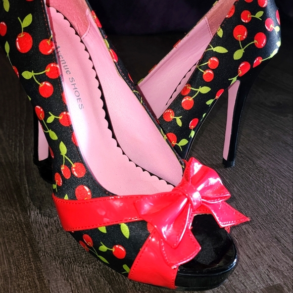 Ellie | Shoes | Legs Avenue By Ellie Cherry Heels Sz7 | Poshmark
